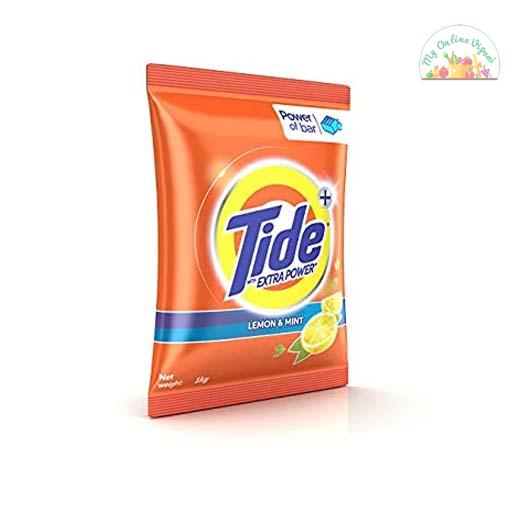Tide Plus Detergent Washing Powder with Extra Power Lemon and Mint Pack ...