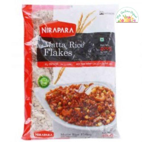 Nirapara Matta Rice Flakes 400gm Aval - My Online Vipani
