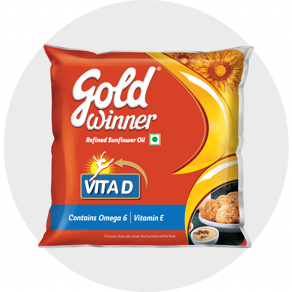 Gold Winner Refined Sunflower Oil 500ML - My Online Vipani