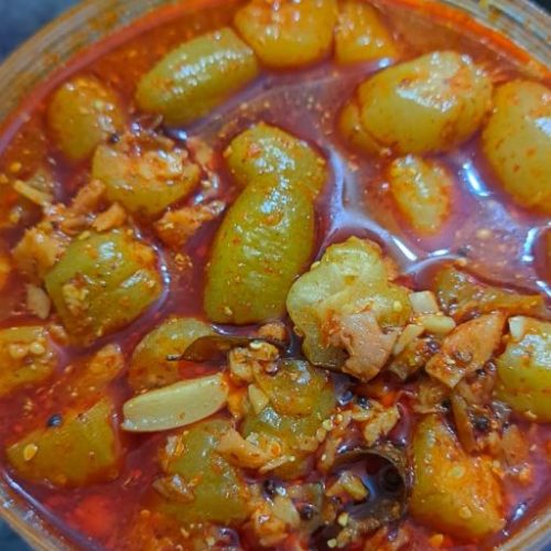 Homemade Bilimbi (Pulinchikka)Pickle 250gm - My Online Vipani